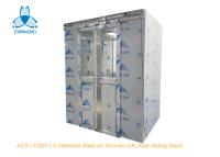 China Two Person Stainless Steel Air Shower With Auto Double Leaf Sliding Doors for sale