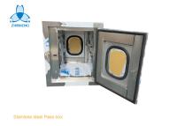 China Stainless Steel 304 Static Clean Room Pass Box With Embedded Door for sale