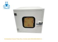 China Embedded Door Powder Coated Steel Static Pass Box For Clean Room for sale