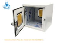 China Embedded Door Powder Coated Steel Static Pass Box For Clean Room for sale