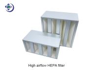 China High Aiflow H13 H14 4V Compact HEPA Filter With Galvanized Frame for sale