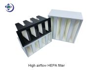 China High Aiflow H13 H14 4V Compact HEPA Filter With Galvanized Frame for sale