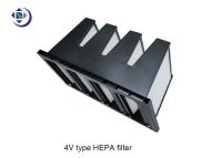 China compact Fiberglass Medium ABS Plastic V Bank Filter for sale