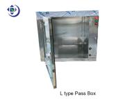 China Electric Magnetic Interlock SUS304 Transfer Hatch For Cleanroom for sale