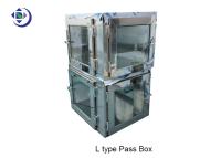 China L Type Doors Electric Interlock 304 Stainless Steel Pass Box For Cleanroom for sale