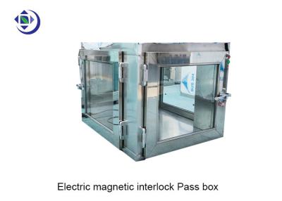 China Three Doors Interlocked Stainless Steel 304 Transfer Hatch For Cleanroom for sale