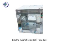China Electric Magnetic Interlock SUS304 Transfer Hatch For Cleanroom for sale