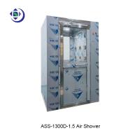 China 2 Side Blowing 1.2mm SUS304 Air Shower Room With Swing Doors for sale