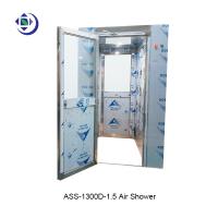 China 2 Side Blowing 1.2mm SUS304 Air Shower Room With Swing Doors for sale
