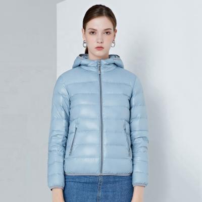 China High Quality autumn fleece custom 90% white duck down coat womens winter down jacket for sale