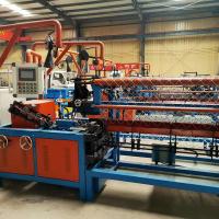 China 3x3cm Double Wire 1.4mm Automatic Chain Link Fence Machine for sale