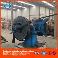 China KJ355 Carbon Steel Coil Hydraulic Double-cone Uncoiler with Peeler and Coil Car for sale