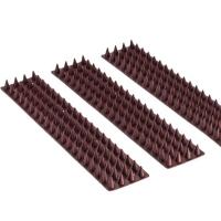 China Plastic Transparent Base Stainless Bird Spikes Pest Type Birds Long-Lasting Repellent for sale