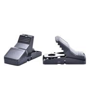 China Carton Size 41*37*24cm Product Size 11*5*4cm Home Indoor Black Plastic Mouse Traps for sale
