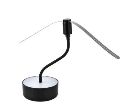 China 2 in 1 Night Light RECHARGEABLE Fly Repellent Fan With Flexible Gooseneck for Outdoor for sale