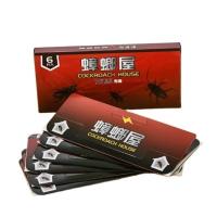 China Paper Cockroach House Glue Trap Sticky Board Killer Insect Gnat Catcher for sale