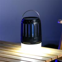 China 21-35 Pieces IPX4 Waterproof Night Light UV395 Bug Zapper Rechargeable Mosquito Killer Lamp with Solar Panel for sale
