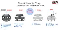 China 12 Hours Usage Time Solar Rechargeable Flea Trap Sticky Pad Included 280g Weight Rechargeable for sale