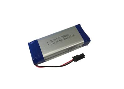 China 7.4V 2500mAh 2S1P Rechargeable Li-Ion Battery Pack for Torch Flashlight PAC953070 for sale