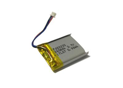 China 3.7V 260mAh 10C High Rate Discharge Li-Polymer Battery for Portable Fan for sale