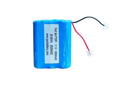 China 12V 3000mAh ICR18650 3S Li-Ion Rechargeable Battery Pack for Electronics and IoT for sale