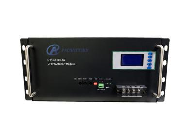 China IP52 48V 100Ah 4800Wh Deep Cycle LiFePO4 Battery 5U Rack Mount for Telecom UPS for sale