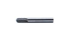 China SC-1M Solid Carbide Ball Nosed Cylinder Burr Single Cut 50mm Length For Machining for sale