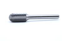 China SC-5ZM Ball Nose Cylinder Shape Tungsten Carbide Burr with 12mm Head Diameter and Single Fine Cut for Smooth Finishing for sale