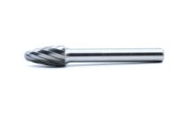 China Laser Engraved Cone Carbide Burr SF-3M OEM Tungsten Carbide Deburring Bits for sale