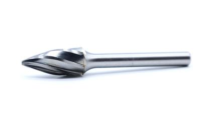 China Wear Resistant Carbide Rotary Burrs Cone SG-5M With Wide Tooth Spacing Design for sale