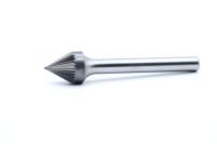 China SJ-5M 60° Countersink Carbide Rotary Burr Single Fine Cut For Chamfer Hole Work for sale