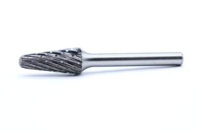 China SL-4M Ball Nosed Cone Steel Cut Carbide Burr - L12.728 For Curved and Internal Steel Machining for sale