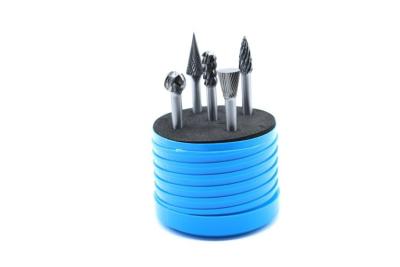 China Multi Cut Type Tungsten Burr Bits Blue Box Aluminum Burr Set For General Machining for sale