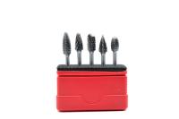 China Industrial Red Box Carbide Burr Set 5 Piece Customizable YG8 Grade for sale