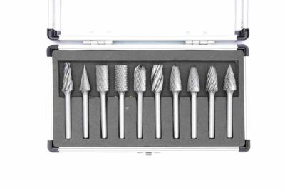 China 10 Piece Carbide Rotary Burr Set Custom Teeth And Shapes For Metalwork for sale