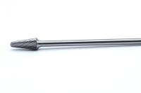 China Long Shank Carbide Burr SL-4ML6 DC Tree Shape Double Cut For Deep Cavity Work for sale