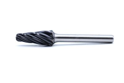 China SL‑4M AlTiN Coated Ball Nosed Cone Aluminum Cut Carbide Burr For Aluminum Curved for sale