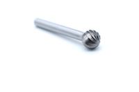 China SD-5ZM Ball Shape Tungsten Carbide Burr with 12mm Head Diameter and Single Coarse Cut for Rapid Internal Radius Roughing for sale