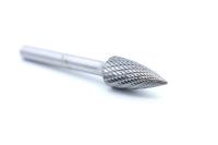 China SG-5ZM Pointed Tree Shape Tungsten Carbide Burr with 12mm Head Diameter and Double Fine Cut for Detailed Finishing for sale