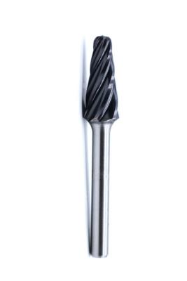 China Aluminum Cut Rotary Burr Set AITiN Coated Carbide Grinding Bits SL-5M High Temperature Resistance for sale