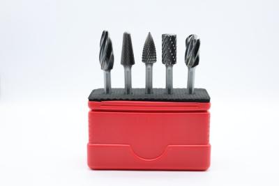 China 5-Piece 12.7mm Cut Diameter Tungsten Carbide Burr Set with 6mm Shank for Metalworking for sale