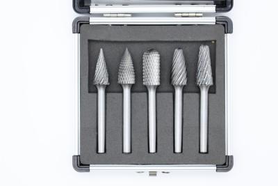 China 5-Piece Tungsten Carbide Rotary Burr Set with 12.7mm Cut Diameter and 6mm Shank for Multi-Material Machining for sale