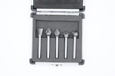China 5-Piece Tungsten Carbide Burrs Set with 12.7mm Cut Diameter and 6mm Shank for Precision Metalworking for sale