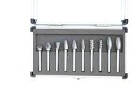 China 10-Piece Carbide Rotary Burr Set in Aluminum Case - Multi-Cut DIY Combo for Versatile Use for sale