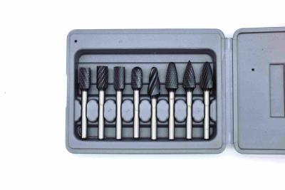 China 8-Piece AlTiN-Coated Tungsten Carbide Rotary Burr Set with Multi-Tooth Selection and 6mm Shank for Enhanced Durability for sale