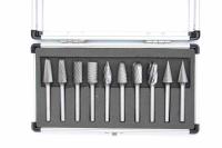 China 10-Piece Tungsten Carbide Rotary Burr Set with Multiple Tooth Combinations for Metalworking for sale