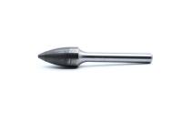 China Pointed Tree Shape Carbide Rotary Burr Blank with 12.7mm Cut Diameter and YG8 Tungsten Carbide for Custom Tooth Grinding for sale