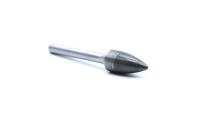 China Pointed Tree Shape Carbide Rotary Burr Blank with 12.7mm Cut Diameter and YG8 Tungsten Carbide for Custom Tooth Grinding for sale