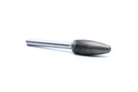China SH-5ZM Flame Burr Blank - 12mm Head Untoothed for Custom Tooth Shaping and Regrinding for sale