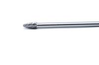 China SF-2ZML6 Long Shank Carbide Burr with 8mm Head Diameter and Double Cut Design for Deep Cavities for sale